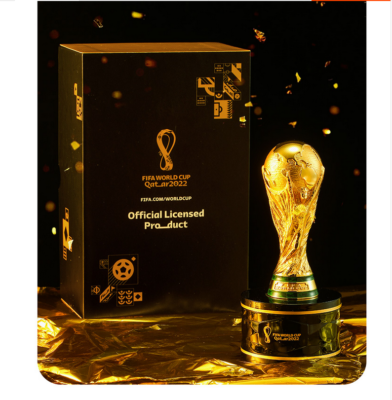 2022 FIFA WORLD CUP Qatar Commemorative Trophy Model Ornament Official ...