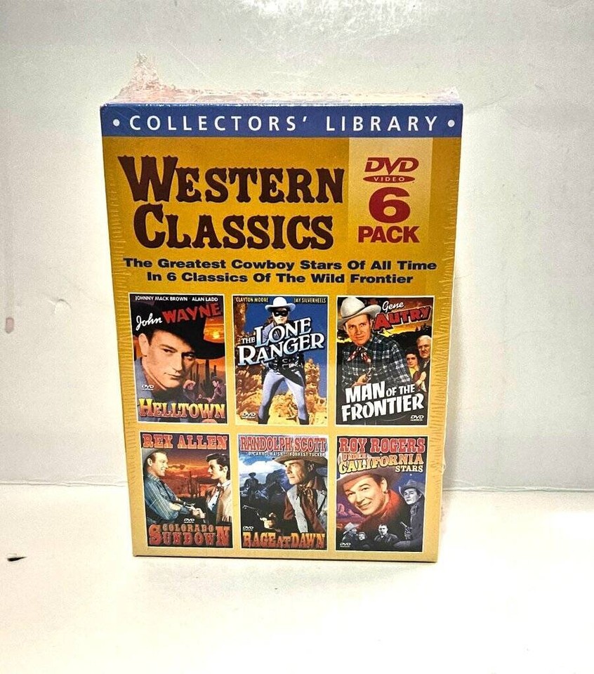Collectors Library Western Classics DVD 6 Pack Gene Autry John Wayne ...