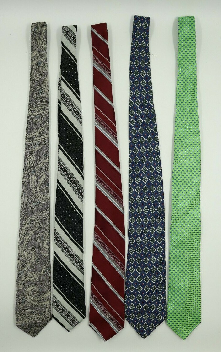 Multi Brand Mens Lot 5 Multi Color Neck Ties | eBay