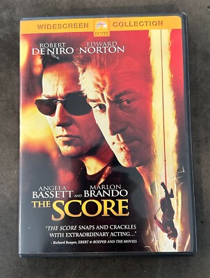 The Score DVD ROBERT DENIRO EDWARD NORTON ANGELA BASSETT MARLON BRANDO ...