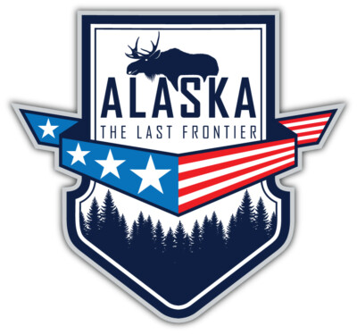 Alaska USA State Flag Emblem Car Bumper Sticker Decal - ''SIZES" | eBay