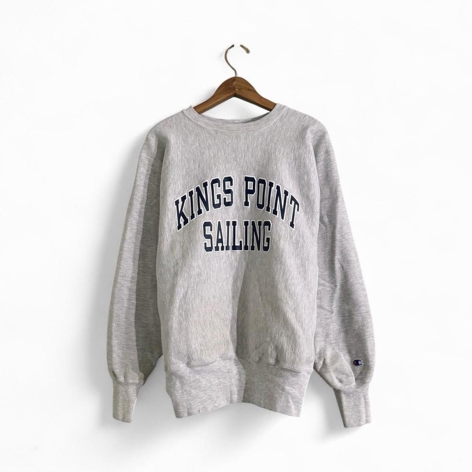 Vintage Late 90s Kings Point Sailing Champion Reverse Weave Crewneck ...