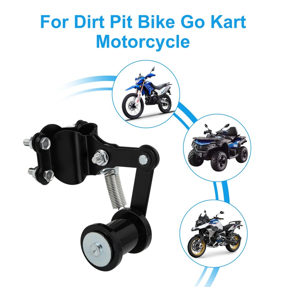 Chain Adjuster Tensioner Guide w/ Spring Roller for Dirt Bike Go Kart ...