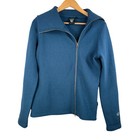 KUHL Merino Wool Full Zip Sweater Jacket Teal athleisure hiking 90s Y2K ...