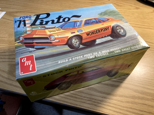 1971 Ford Pinto, AMT 1/25th scale plastic model kit #T115-225, still ...