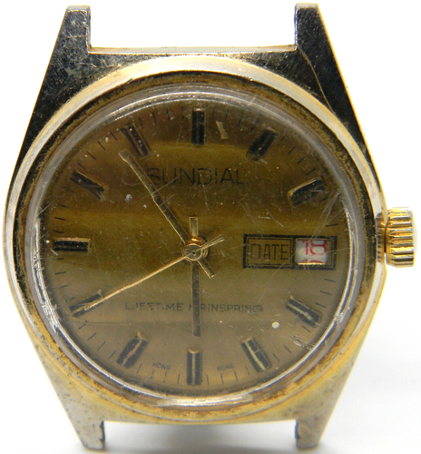 C406 mens Vintage Sundial Remex Manual Wind Movement HP 3641D Watch ...