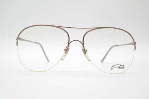 Vintage Flair Airline 8 Bronze Half-Frame Eyeglasses Frame NOS | eBay