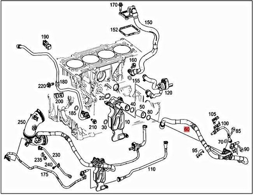 Genuine MERCEDES Vent line 2740181400 | eBay