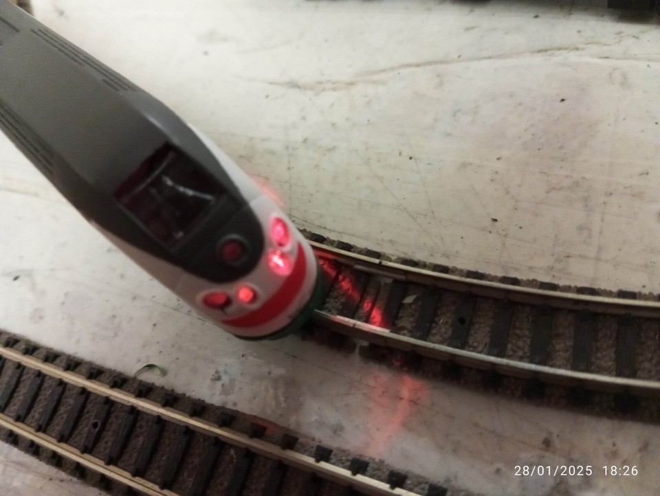 Loco elettrico N treni italia FS ETR 500 del Prado marciante con fari ...