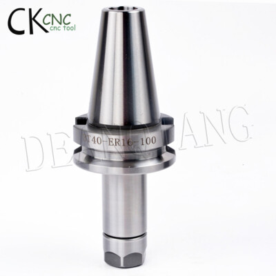 BT40-ER16-100 100mm Length M16 Thread ER16 Collet Chuck Toolholder CNC ...