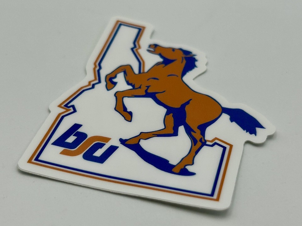 Boise State BSU Idaho Vintage Retro Vinyl Outdoor Indoor Laptop Sticker ...