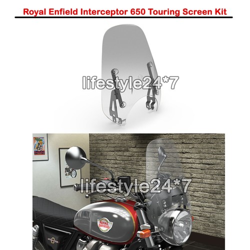 Genuine Royal Enfield "Touring Screen Kit" For Interceptor 650 | eBay