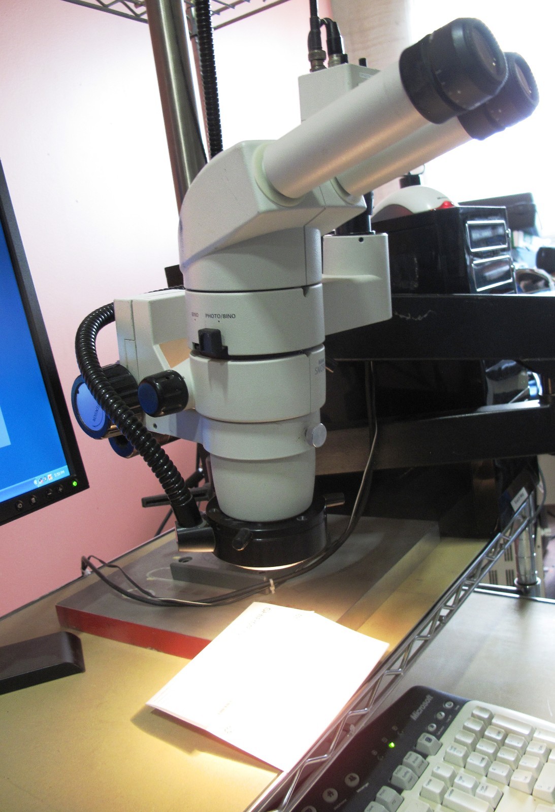 Nikon SMZ800 Stereo Microscope with Light source, PC & Software, Camera ...