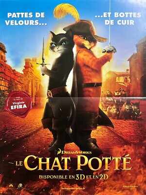 Affiche Cinéma LE CHAT POTTÉ 40x60cm Poster / SHREK / Animation ...