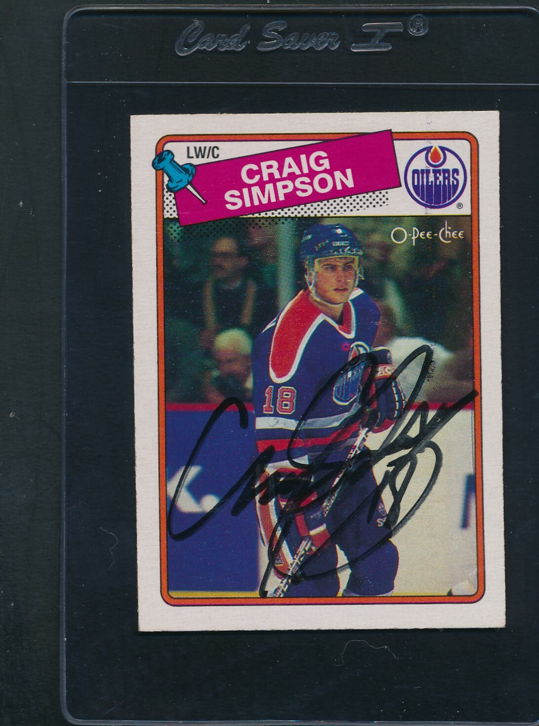 1988/89 O-Pee-Chee #27 Craig Simpson Oilers Signed Auto *C1233 | eBay