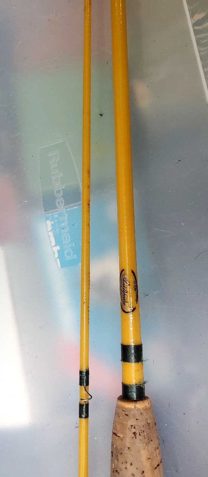 Beautiful VTG Shakespeare Howald Wonderod No.1250 7'9" Fiberglass 2pc ...