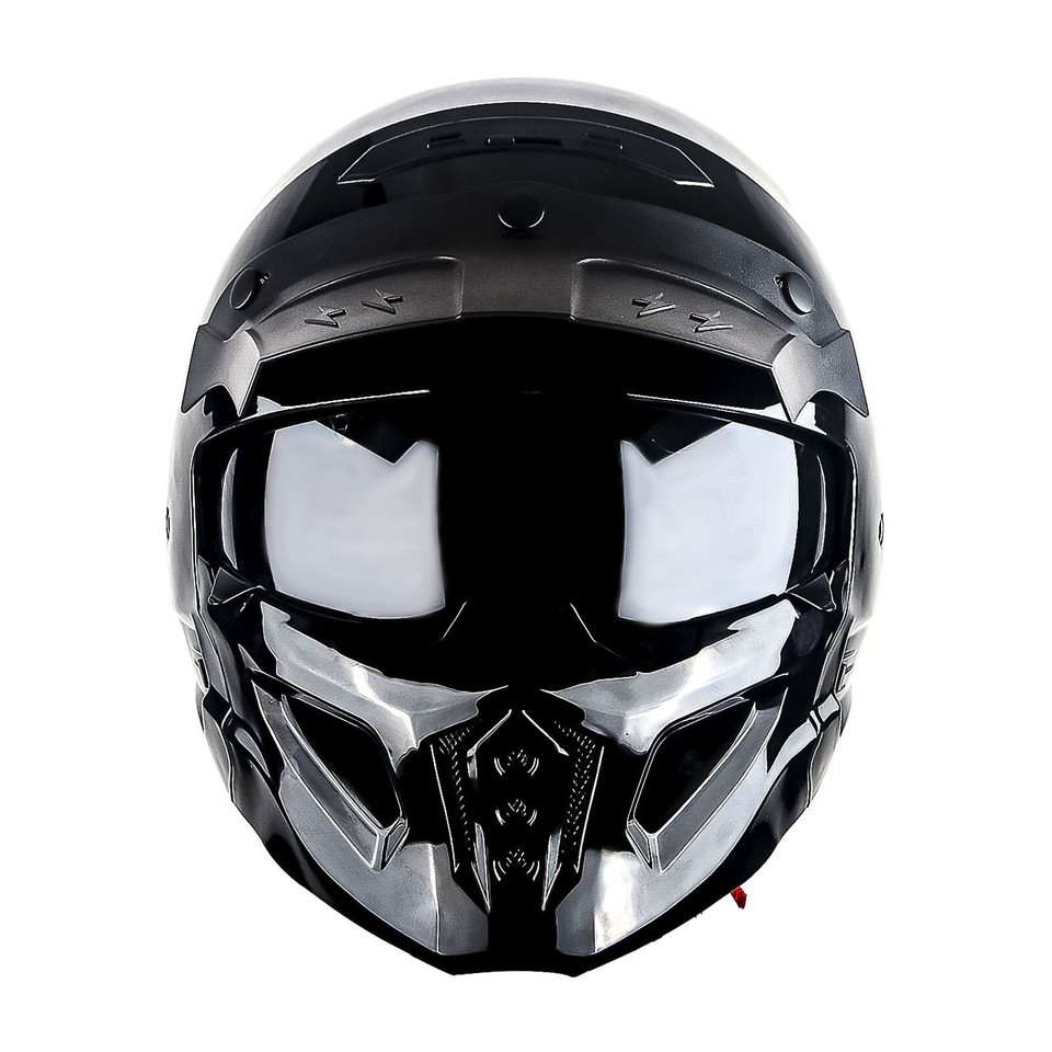 1Storm Motorcycle Full Face Helmet Open Face Helmet with Smoked Shield ...