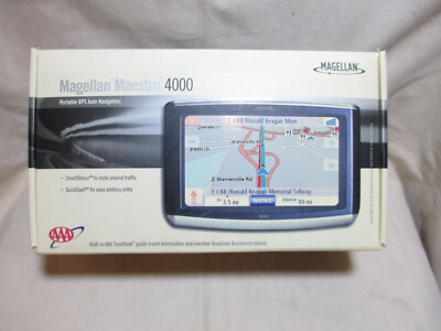 Magellan 4000 Maestro LARGE 4.5" LCD Screen GPS USA MAPS Complete w ...