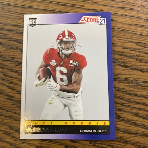 2021 Score DeVonta Smith Rookie Card Throwback #TB4 Alabama Crimson ...