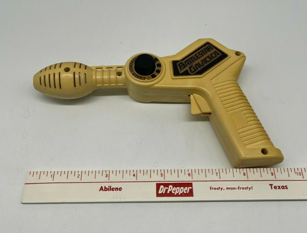 1978 Battlestar Galactica Lasermatic Pistol TESTED Mattel Gun Laser Toy ...