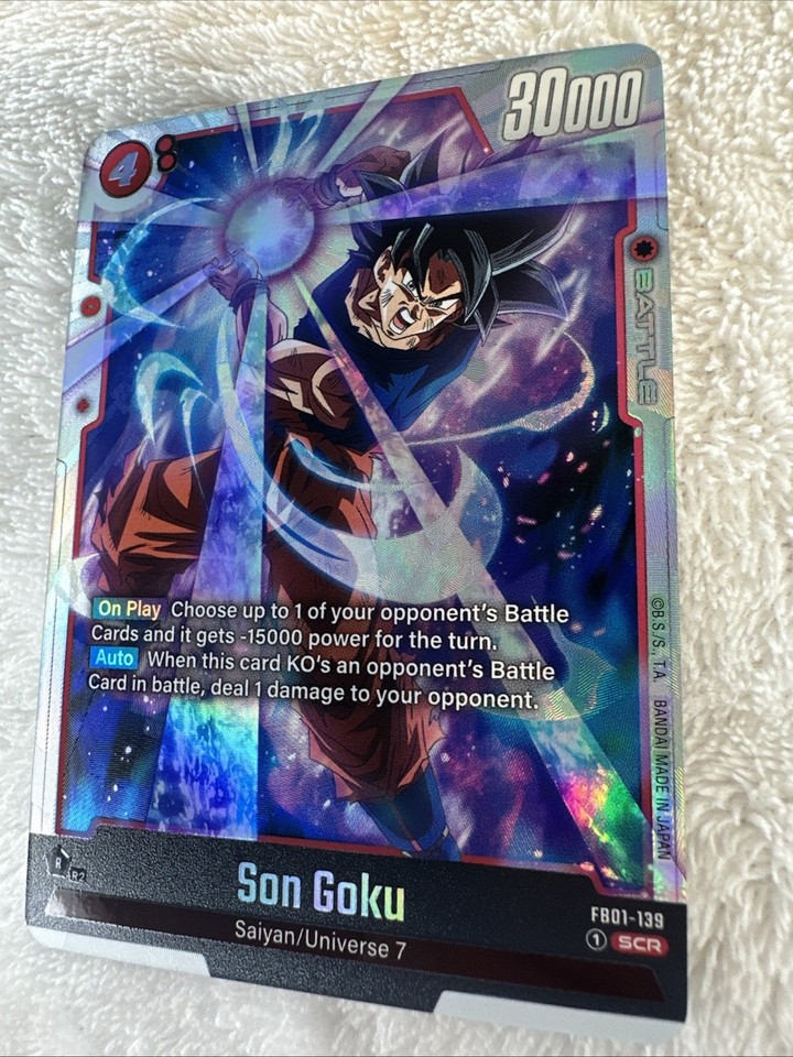 Son Goku - Secret Rare SCR - Awakened Pulse- Dragon Ball Fusion World ...