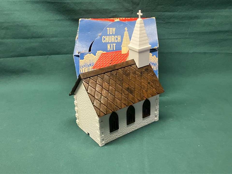 Plasticville CC7 Toy Church Kit in Original Box | eBay