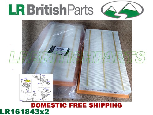 GENUINE LAND ROVER AIR FILTER DISCOVERY RANGE ROVER LR4 SPORT SET ...