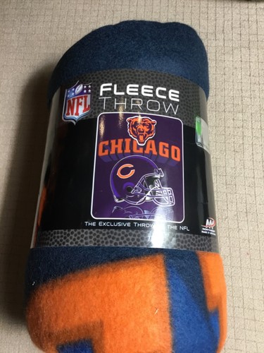 Chicago Bears Fleece Throw Blanket 50" x 60" | eBay