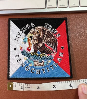 Mexica Tribe patch Tenochtitlan, Aztec, Mexico, Tribal Flag, Mexican ...