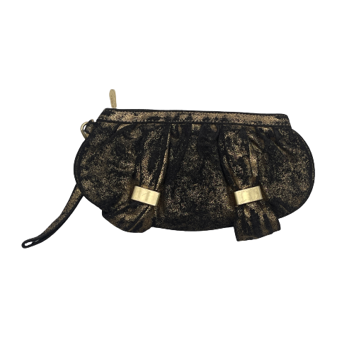 Botkier for Target Shimmer Gold Black Clutch Wristlet Wallet Mini Purse ...