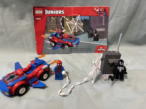 Lego 10665 Juniors Super Heroes Spider Man Car Pursuit W Venom 2014 ...
