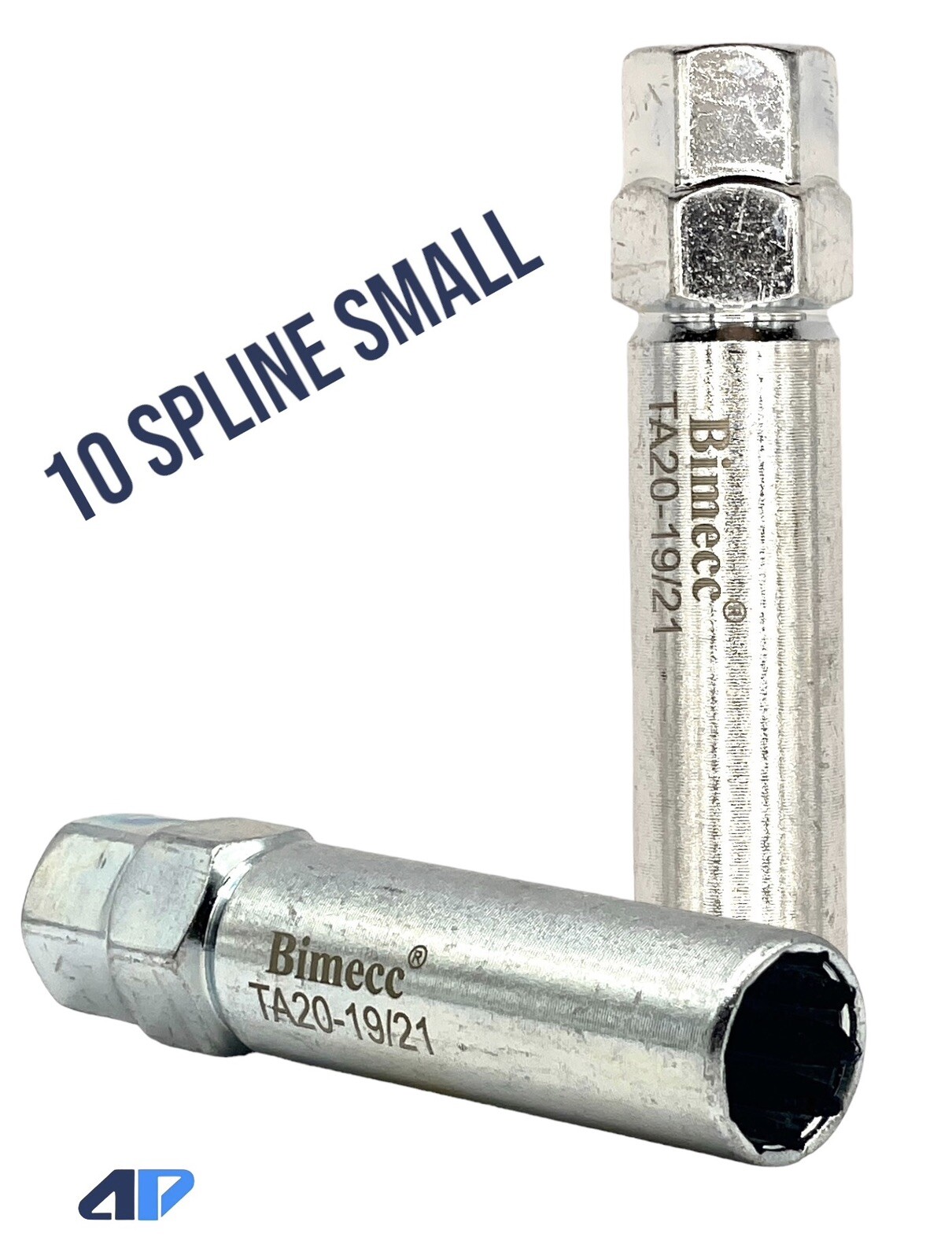 10 Spline Lug Nut Tool Key Socket Adapter, Small Car 3/4, 13/16 Hex ...