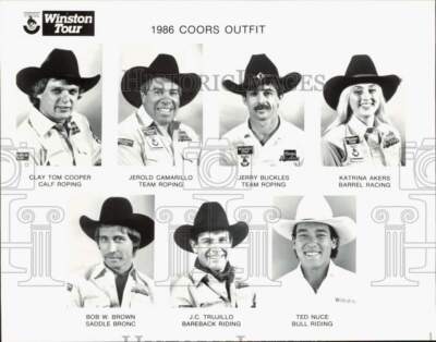 1986 Press Photo Winston Tour, Coors Outfit, Rodeo Cowboys - lrp99337 ...