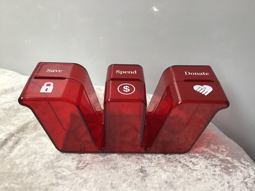 Westpac Bank Red Plastic Money Box | eBay Australia