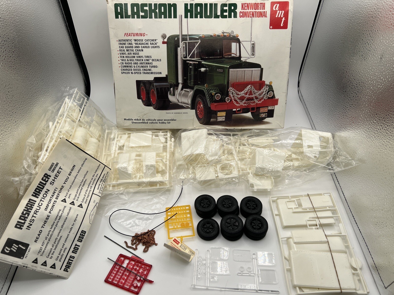 AMT T511 ALASKAN HAULER KENWORTH TRACTOR MODEL 1:25 SEMI TRUCK Open ...