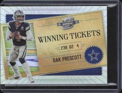 Dak Prescott Football Panini #WT13 Winning Tickets Gold SN Dallas ...