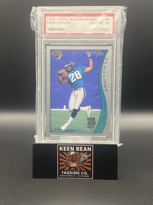 1998 Topps Season Opener Draft Picks Fred Taylor #9 PSA 10 - Jaguars ...