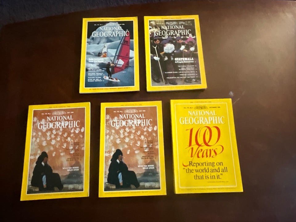 National Geographic Magazine Issues - 1987 thru 2017 - You Pick + Maps ...