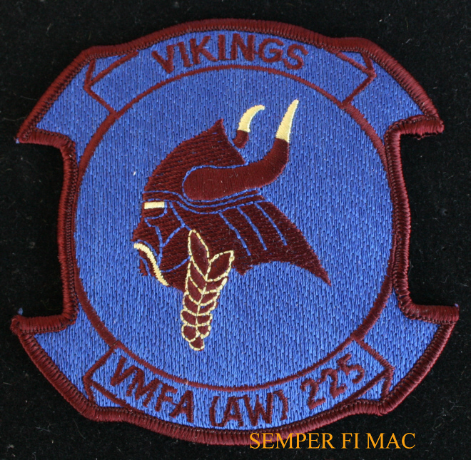 VMFA (AW)-225 VIKINGS PATCH US MARINE CORPS 3D MAW PIN UP PILOT CREW USMC WOW | eBay