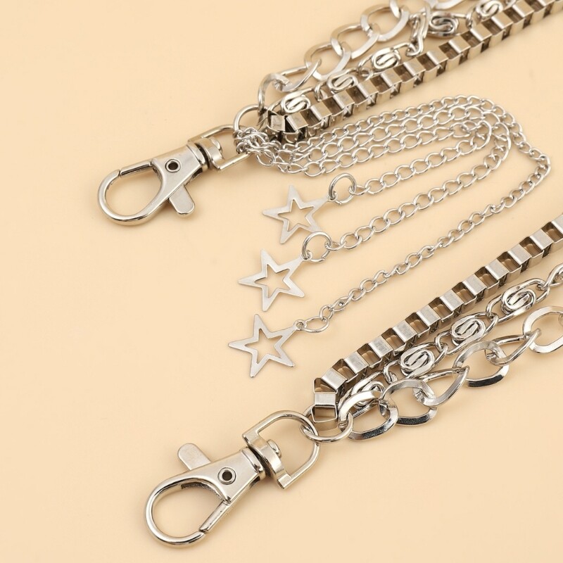 Multilayer Body Chain Jeans Pants Chain Gothic Trousers Clothing Chain ...
