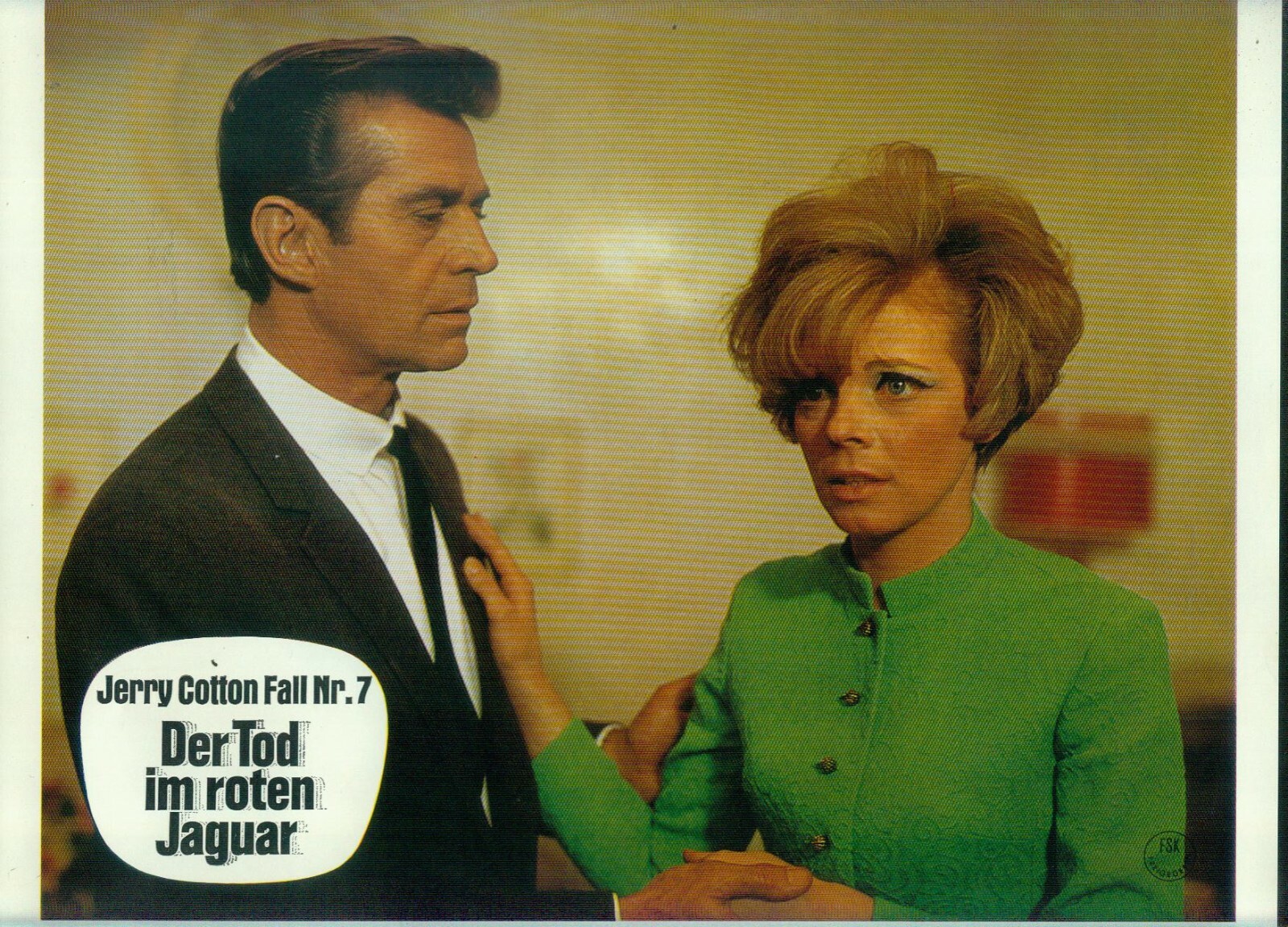 JERRY COTTON Fall Nr. 7 DER TOD IM ROTEN JAGUAR: 1 Aushangfoto George ...