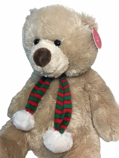 Animal Adventure Teddy Bear Noel RARE Plush Brown Stuffed Toy Jumbo 21 ...