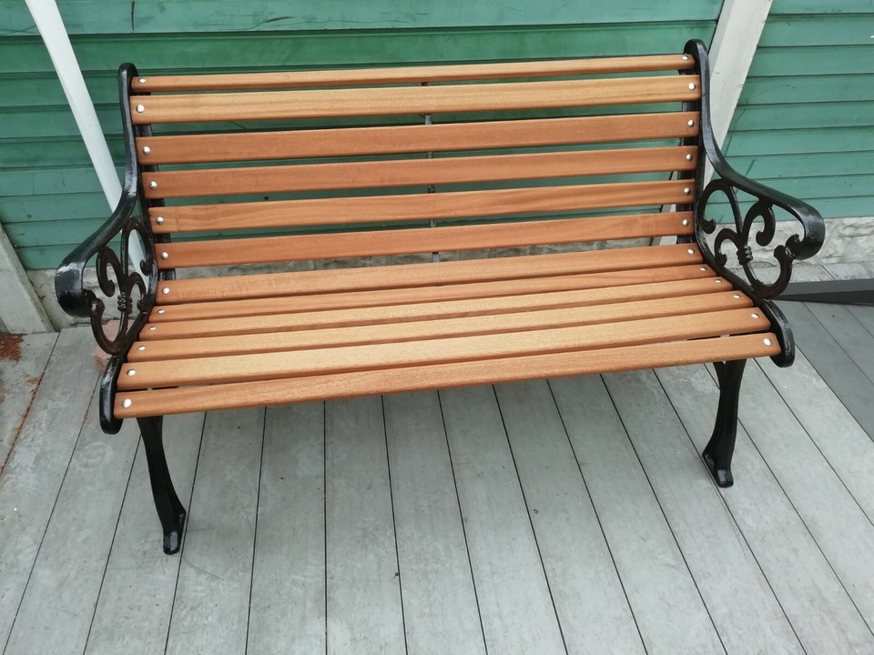 Replacement Sapele Hardwood Garden Bench Slats 1.22m 4 ft x 20mm 35 ...