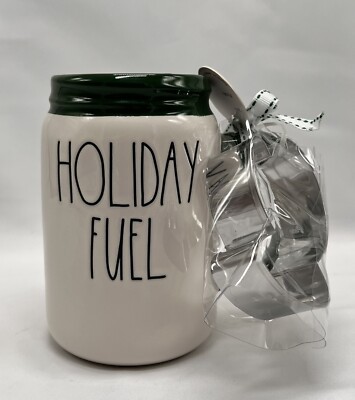 Rae Dunn HOLIDAY FUEL Mason Jar Mug Christmas Mitten Cookie Cutter ...