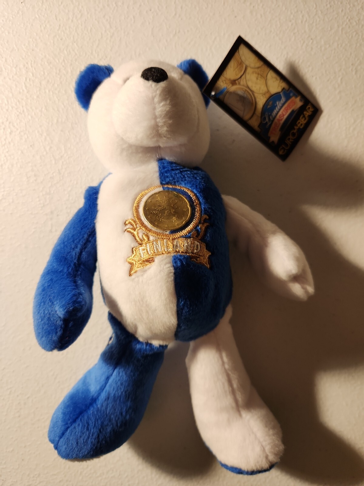 EURO BEAR Coin Bear Retired Plush 9" Collectible Bear Limited Treasures ...