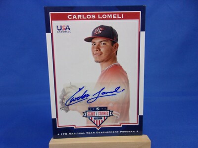 USA Baseball 2017 17U Signatures Autograph AUTO Carlos Lomeli 32 | eBay