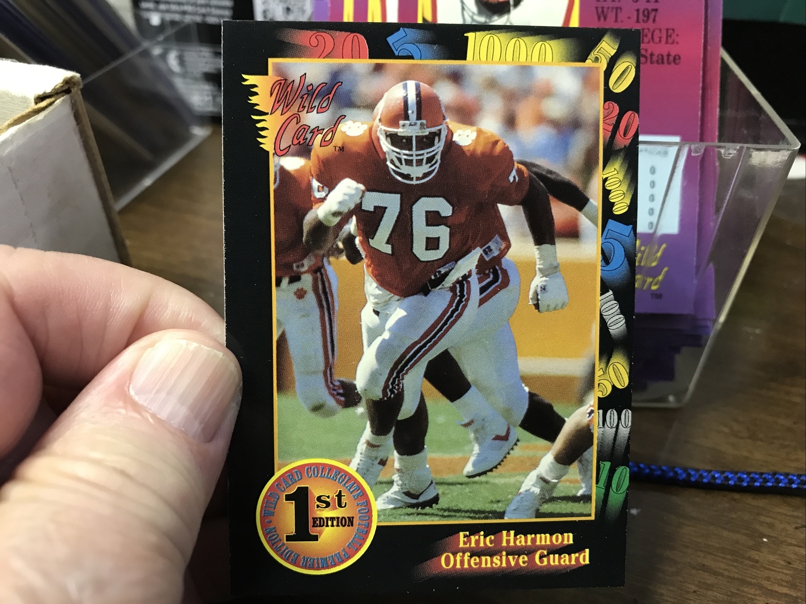 1991 Wild Card Draft #79 Eric Harmon | eBay