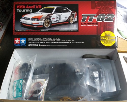 1/10 R/C 1991 Audi V8 Touring (TT-02) w/ESC & Torque Tuned Motor TAMIYA ...