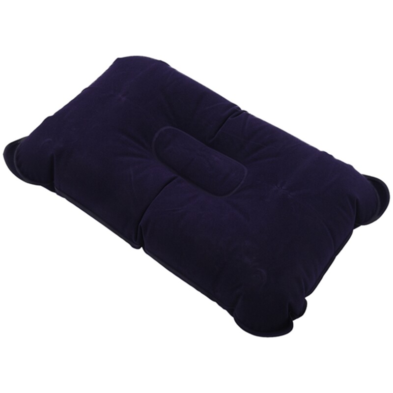 Outdoor Portable Folding Air Inflatable Pillow Sided Flocking Cushion ...