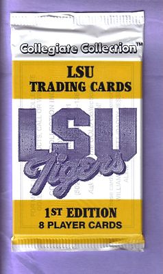 LSU TIGERS ~ (1) Unopened Pack of Collegiate Collection Trading Cards ...